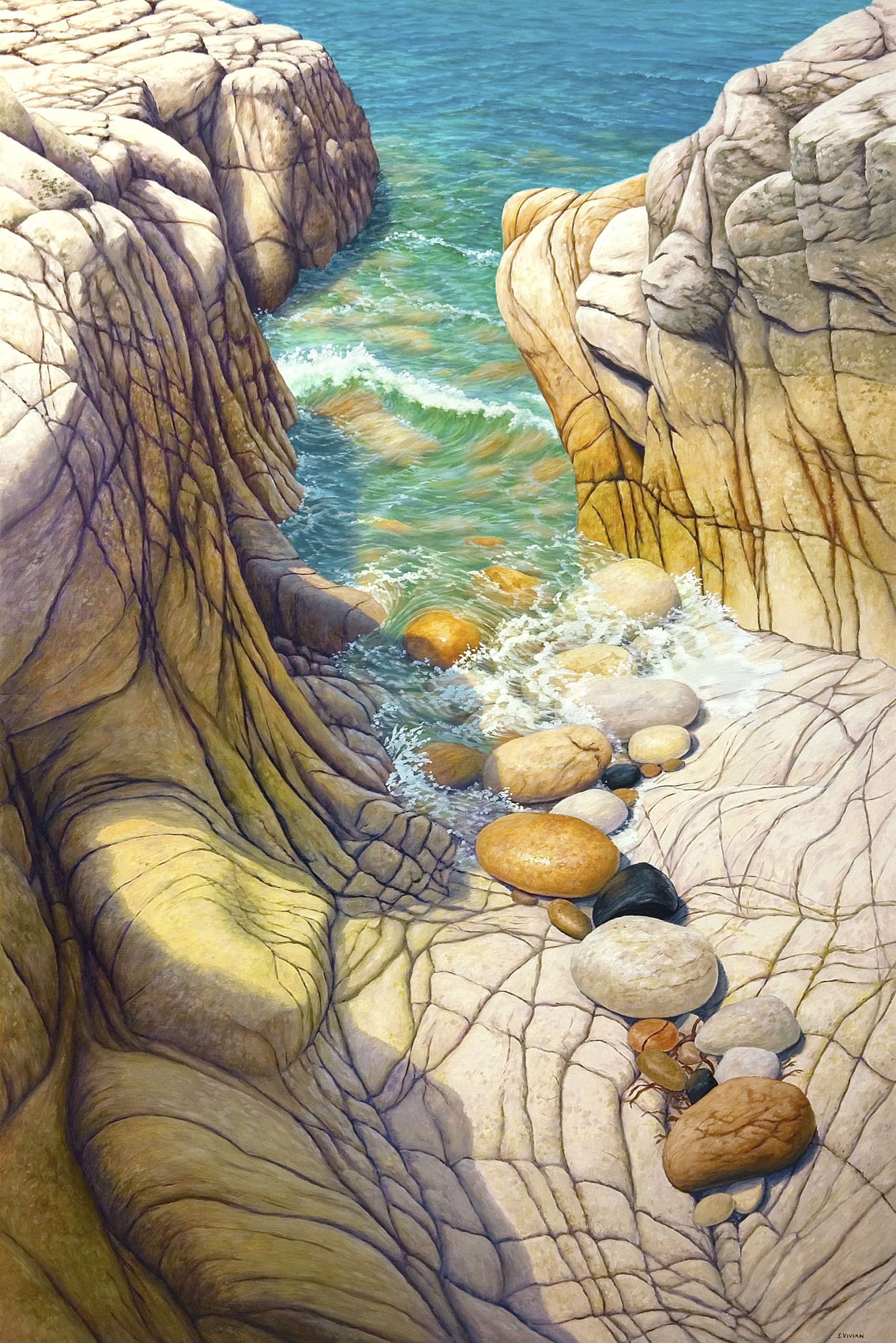 59. Rock Shute at Cot Valley, West Penwith - Sarah Vivian