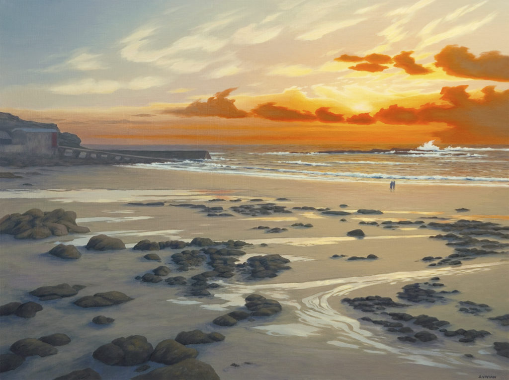 Gallery of Cornwall paintings by artist Sarah Vivian- Sea and Landscapes