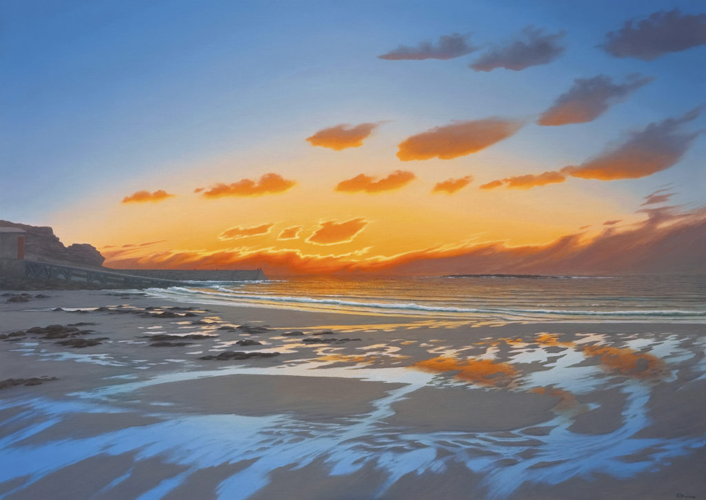 Gallery of Cornwall paintings by artist Sarah Vivian- Sea and Landscapes